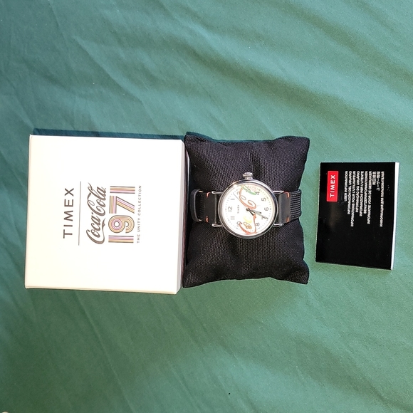 Timex | Accessories | Timex Standard X Cocacola4mm Canvas Strap Watch ...